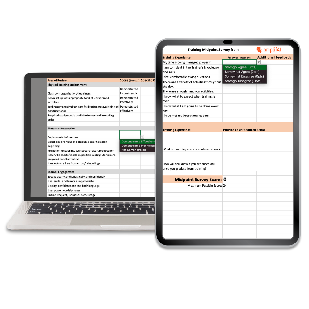 Training Surveys for Learning & Development Teams | Improve Call Center Onboarding | AmplifAI